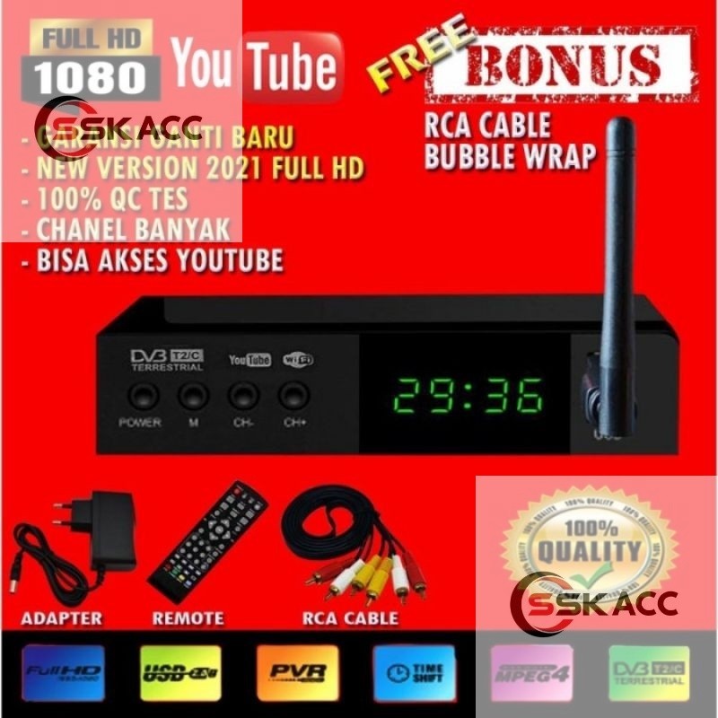 Jual STB Digital DVB T2 Set Top Box Antena WiFi Super HD SSKACC-KOMPUTER | Shopee Indonesia