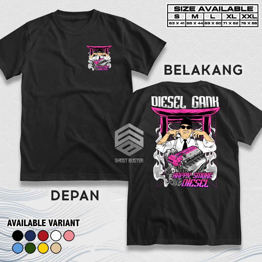 Jual Kaos Racing Diesel Gank Soekarno Happy Smoke Baju Distro Disel ...