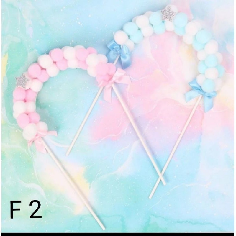 Jual Topper Awan Topper Bola Kapas Topper Kue Lucu Topper Background