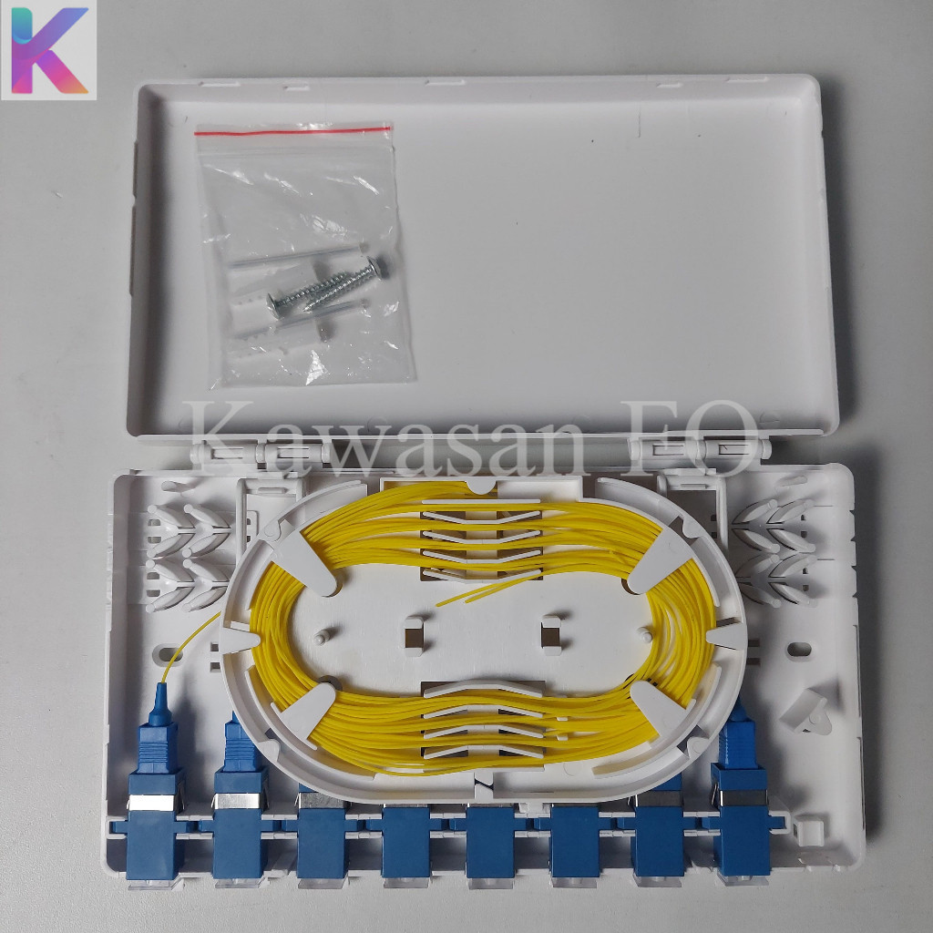 Jual Roset 8 Core / ODF / OTB / ODP MIni 8Core Lengkap Adapter dan ...