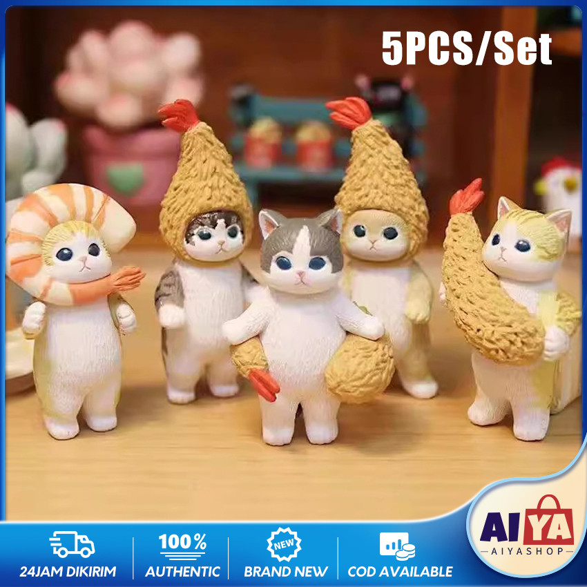 Jual 5Pcs/Set Action Figure Mofusand Figur Ornamen Kucing Kitan Club ...