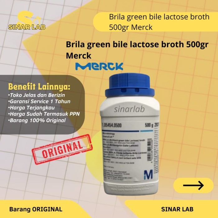 Jual Brila green bile lactose broth 500gr Merck | Shopee Indonesia