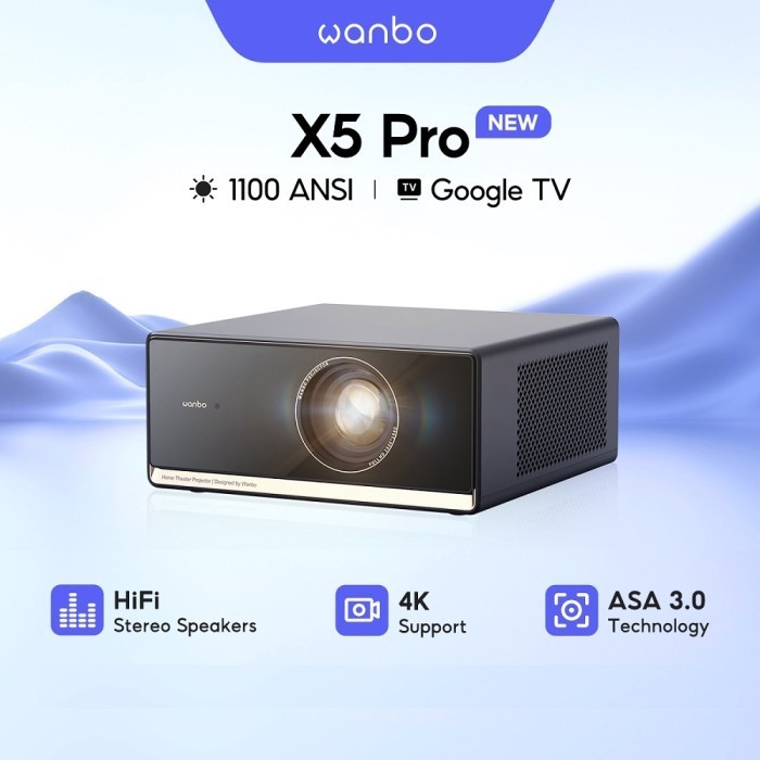 Jual WANBO X5 PRO - Smart Android Projector 1100 ANSI Lumens - WANBO X5 Upgrade Version | Shopee ...