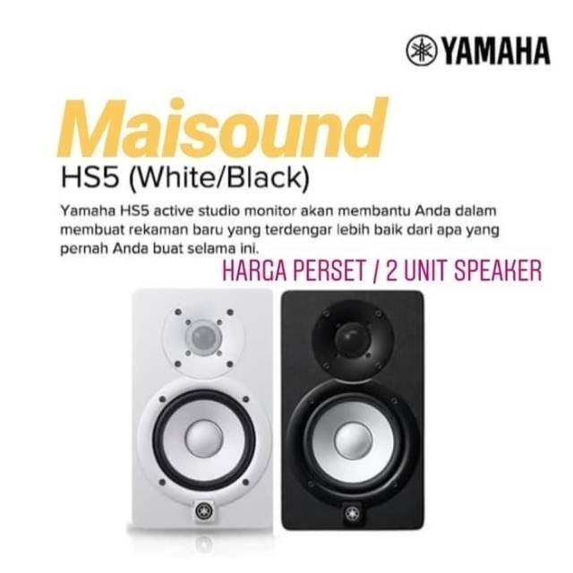 Jual SPEAKER AKTIF YAMAHA MONITOR STUDIO HS5 HS 5 INCH FLAT MONITOR MURAH | Shopee Indonesia