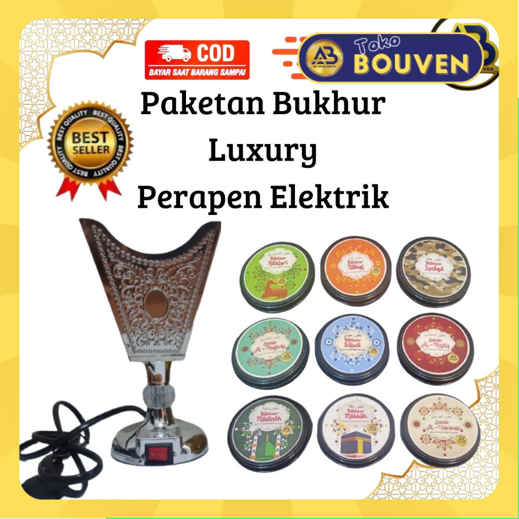 Jual Paketan Murah Bakaran Listrik Bukhur Buhur Dupa Aromaterapi Luxury ...