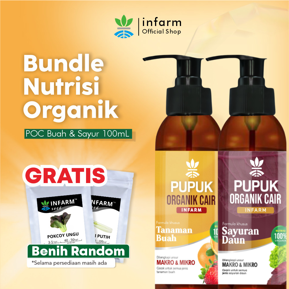 Jual INFARM - Paket Nutrisi Organik Mini Pupuk Organik Cair POC Pupuk Penyubur Tanaman Pupuk ...