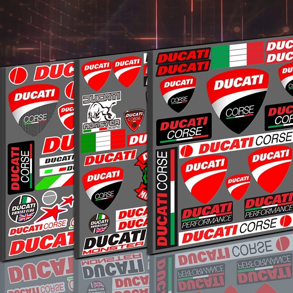 Jual Stiker Ducati Stiker Pack Ducati Sticker Printing & Cut Untuk Helm ...
