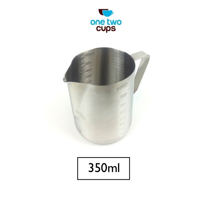 Jual One Two Cups Gelas Milk Jug Kopi Espresso Latte Art Stainless Steel 350ml - ZM0078 | Shopee ...