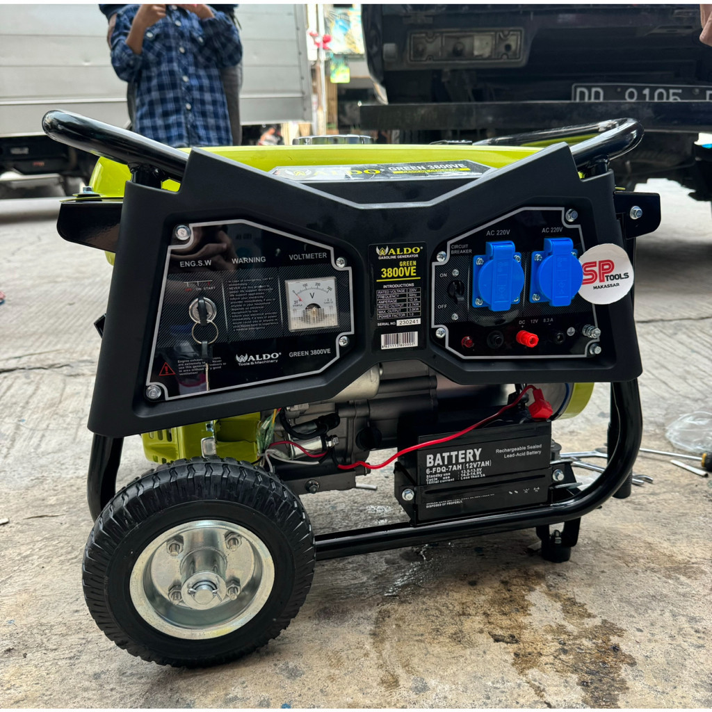 Jual MESIN GENSET / GENERATOR 3000WATT 3.000 WATT 7HP ALDO GREEN 3800VE ...