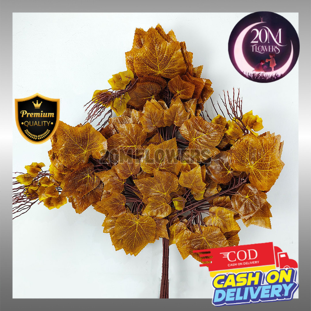 Jual DAUN ANGGUR ARTIFISIAL MEREK GRIFFIN LUSINAN - WARNA COKLAT ...