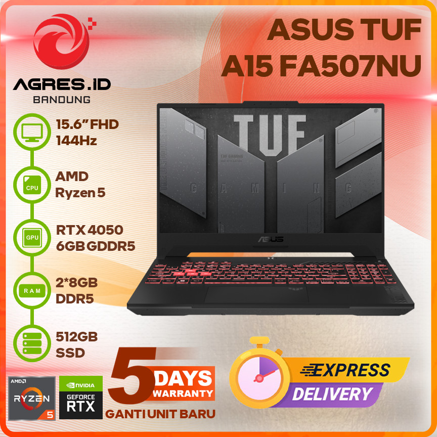 Jual ASUS TUF A15 FA507NU RYZEN 5 7535U RTX4050 16GB 512GB 15.6" FHD ...