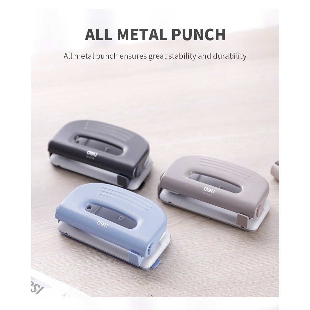 Jual Deli Pembolong Kertas / Punch Hole 2 Lubang 10 Lembar - E0118 ...