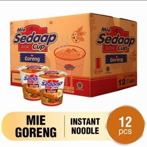 Jual Mie Sedaap Cup Goreng 1 Dus Isi 12 Cup | Shopee Indonesia