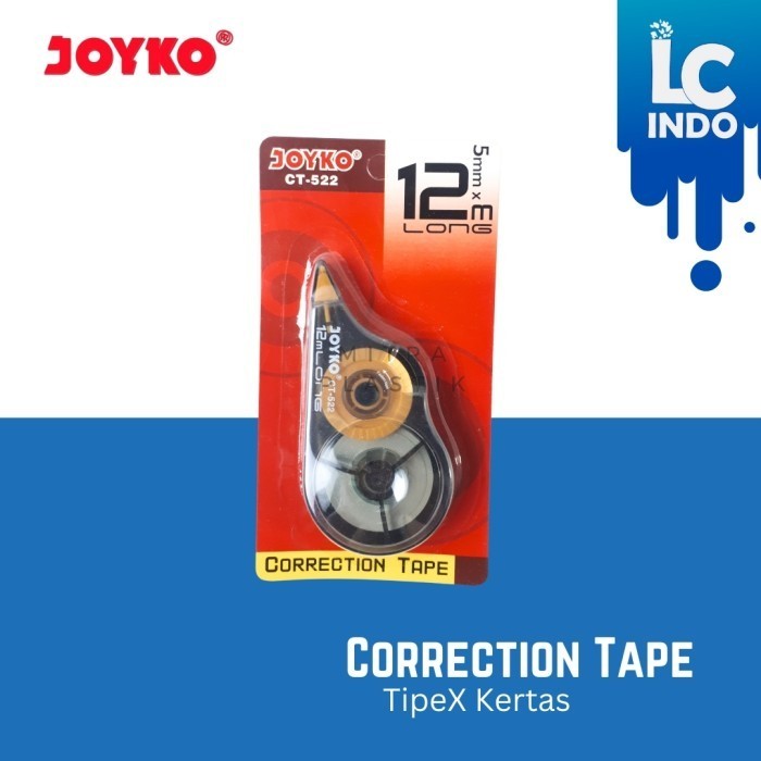 Jual Correction tape / tipex kertas joyko Long 5 X 12 M | Shopee Indonesia