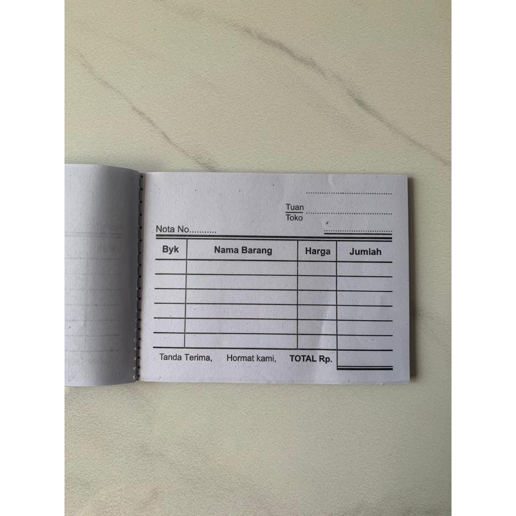 Jual NOTA KONTAN MINI 1 PLY, DESAIN LANDSCAPE, NOTA KONTAN HVS KECIL 1/ ...