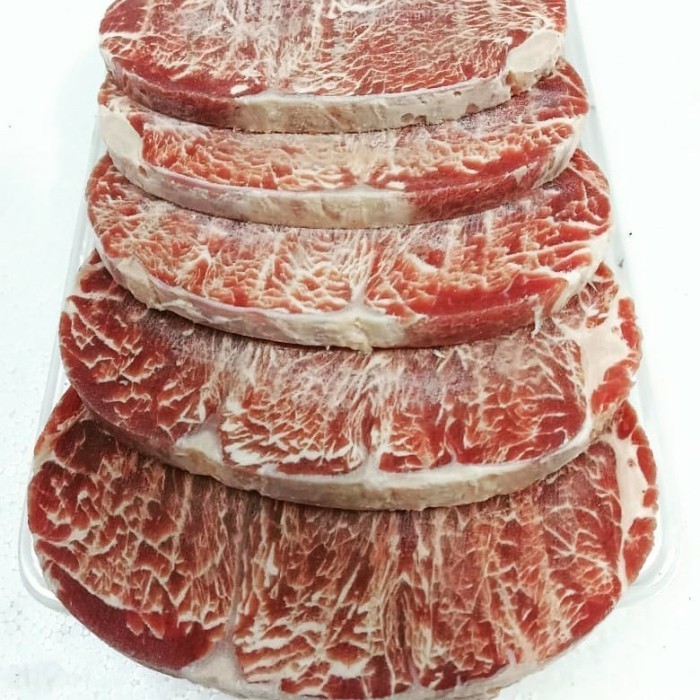 Jual PREMIUM SIRLOIN WAGYU HOKUBEE BEEF STEAK 1 KILO 1 PACK (200 GRAM ...