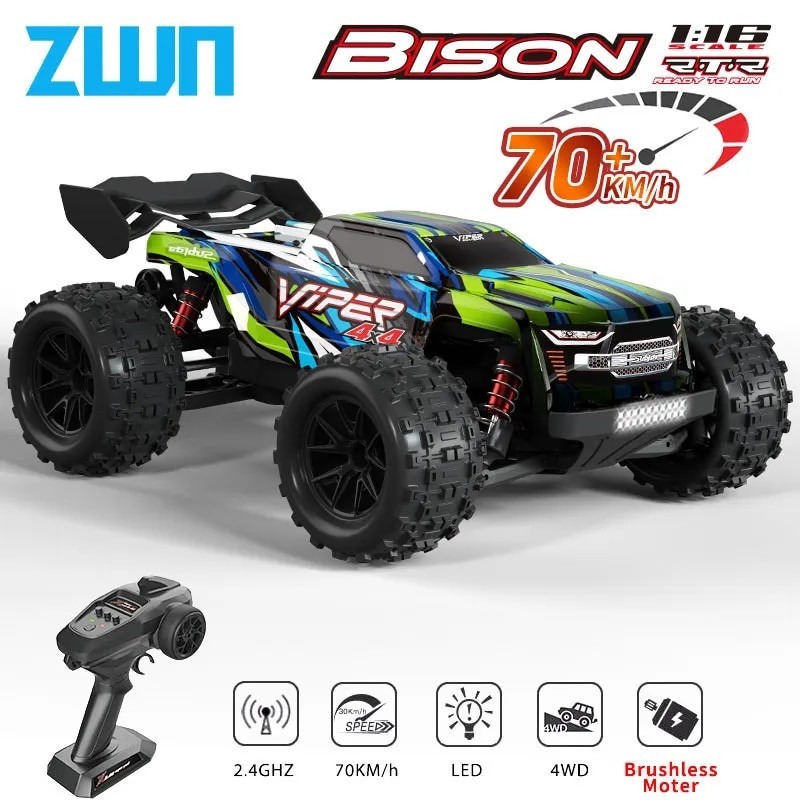 Jual ZWN 1:16 70KM/H or 50KM/H RC Car 4WD Full-Scale Remote Control ...