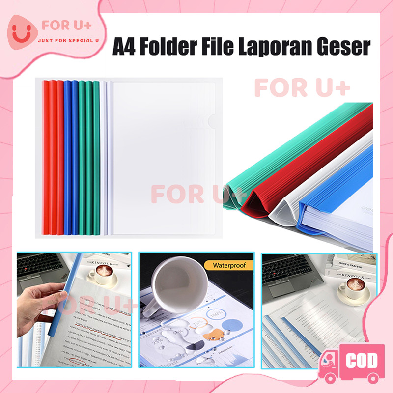Jual 6Pcs Clear Sleeve A4 Putih Bening / File Folder Plastik Mika ...