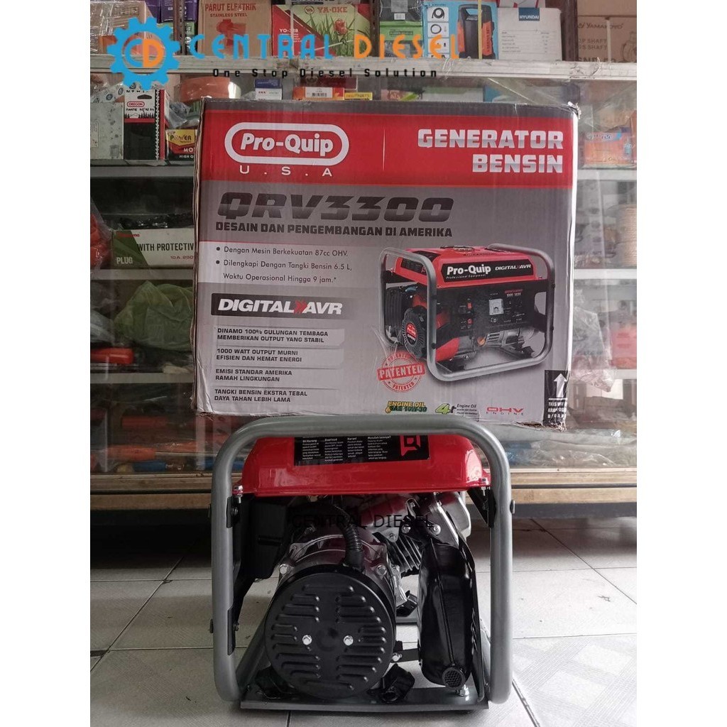 Jual Genset/ Portable gasoline Generator Proquip QRV3300 4 tak 1000 watt (genset) | Shopee Indonesia