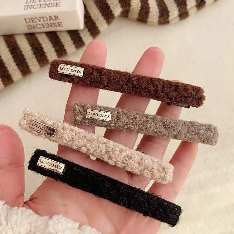 Jual Town Shell - Yuko Wool Slip Korean Hair Clip / Jepitan Rambut Poni ...