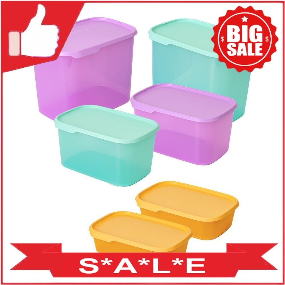 Jual Tupperware One Touch Fresh Rectangular 6pcs Tupperware Original ...