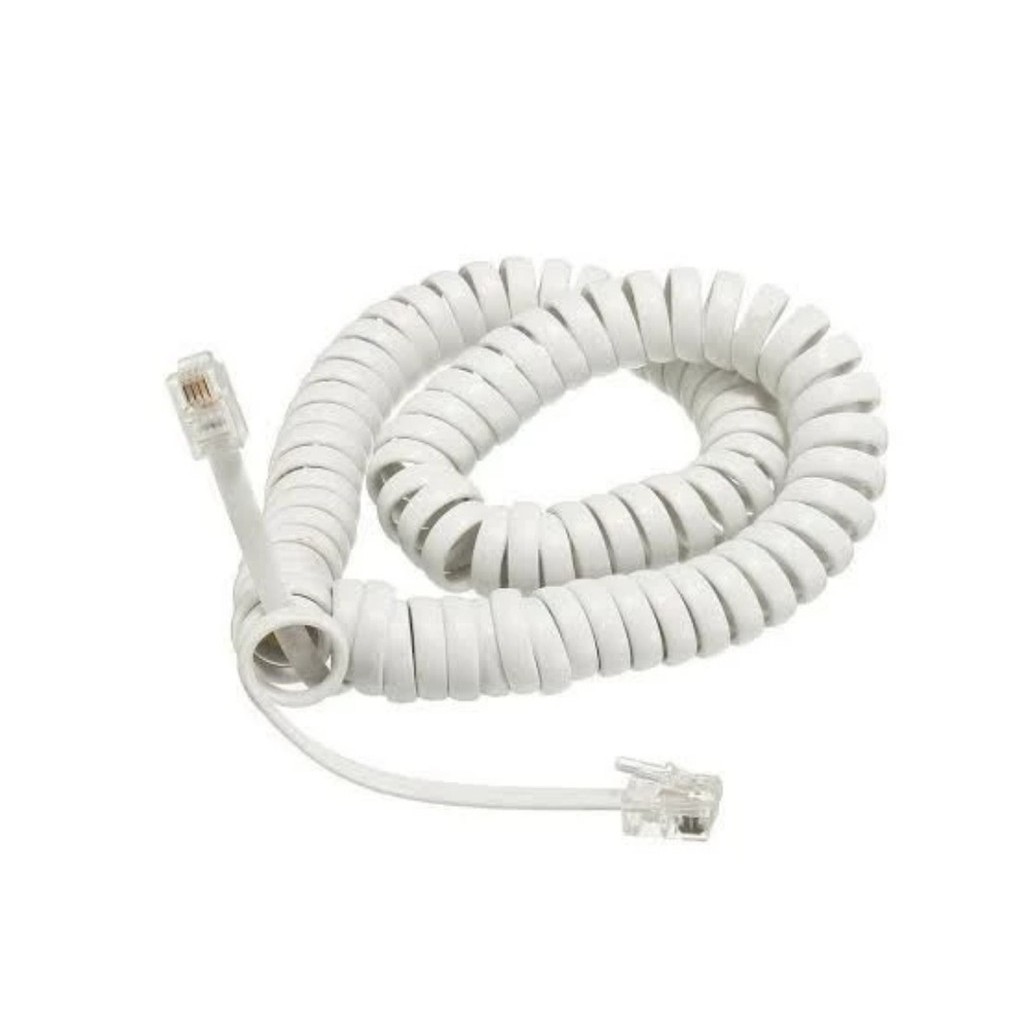 Jual KABEL SPIRAL TELEPON 1 METER / KABEL UNTUK TELPON PANASONIC / UMUM ...