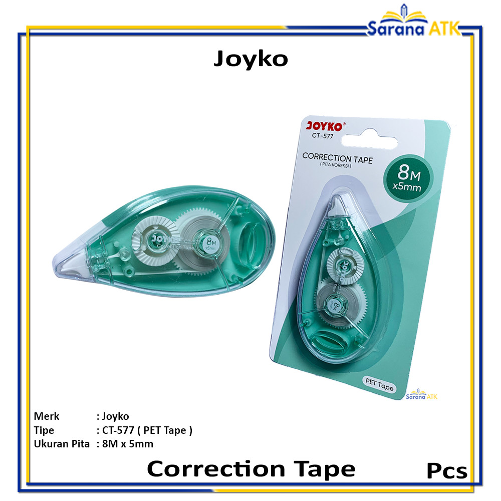 Jual Joyko - Correction Tape Pita Koreksi Kertas CT-577 - Pcs | Shopee ...
