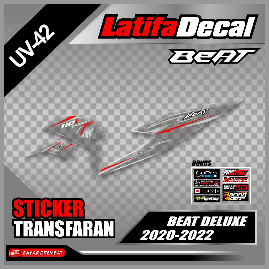 Jual STICKER STRIPING TRANSPARAN BEAT NEW/BEAT DELUXE 2020 - 2022 BAHAN ...