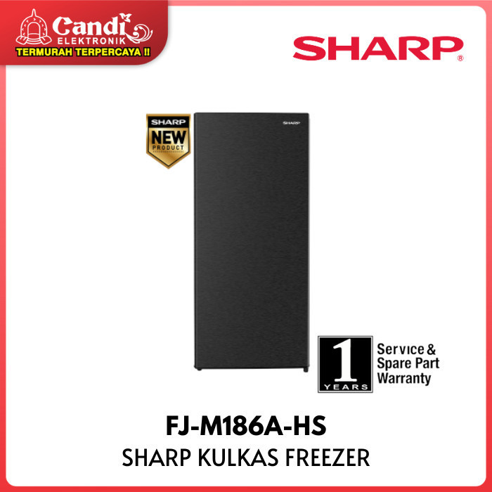 Jual SHARP Standing Kulkas Freezer 154 Liter Low Watt FJ-M186A-HS ...