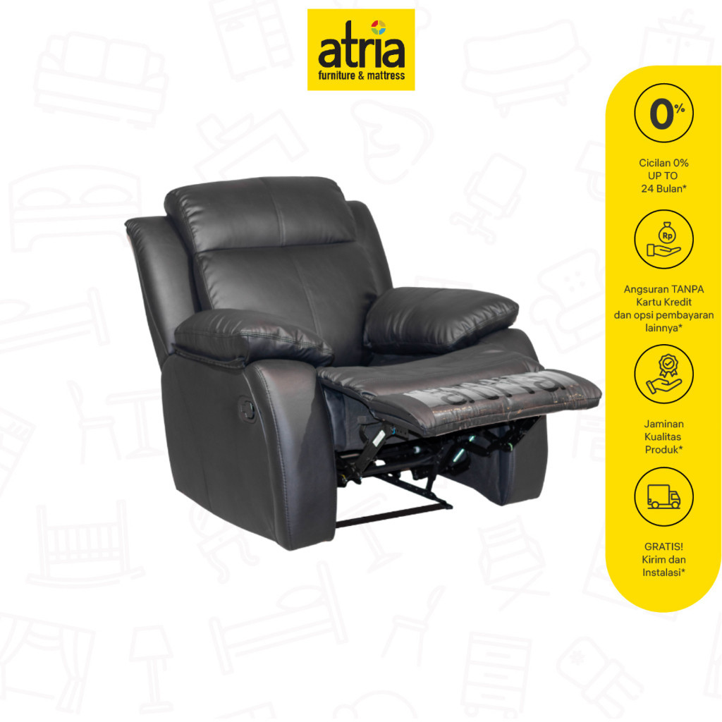 Jual Atria Lulaby Sofa Recliner Multifungsi Sofabed 1 Seater | Shopee ...