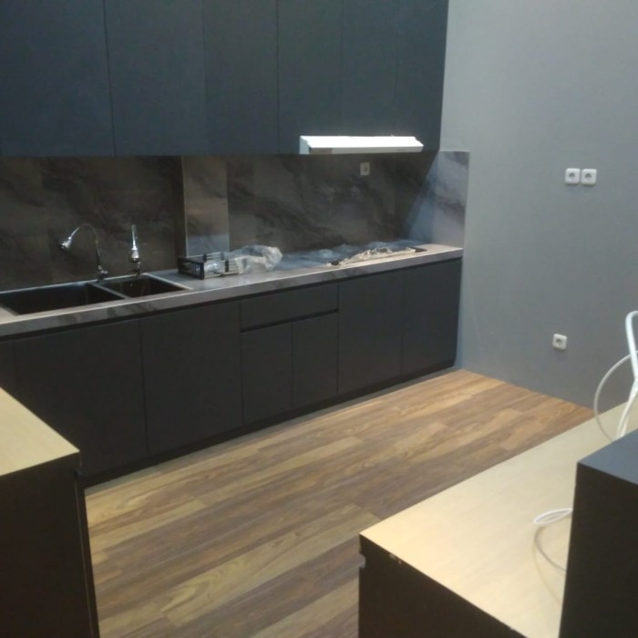 Jual kitchen set minimalis modern hpl minimalis custom modern | Shopee ...