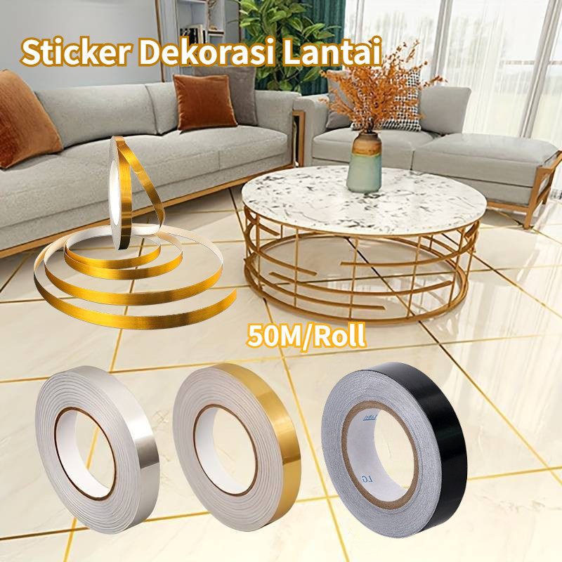 Jual 50M Gulungan Sticker Pembatas Keramik Gulungan Sticker Dekorasi ...