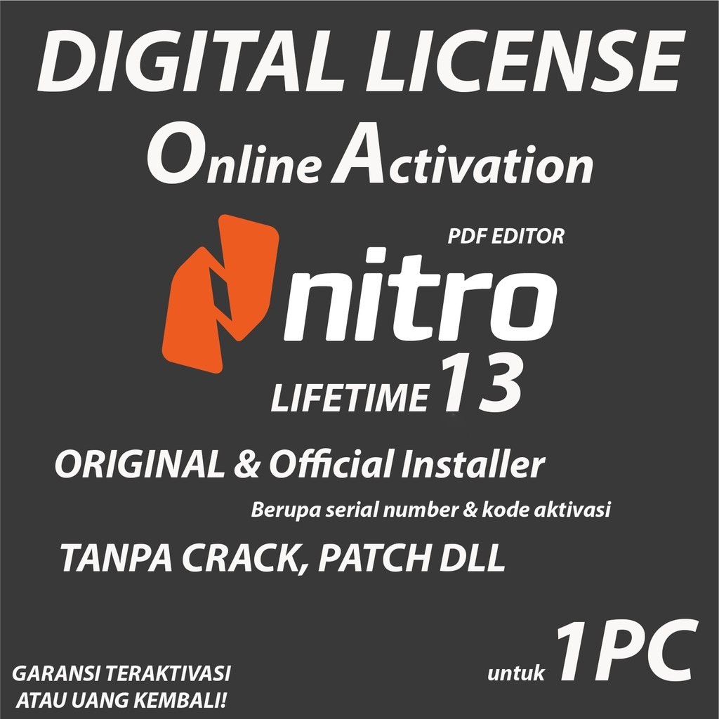 Jual [GRATIS ONGKIR] Lisensi Nitro PDF Pro 13 Lifetime Original PDF Editor Full Version | Shopee ...