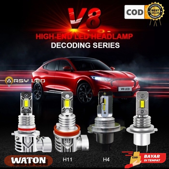 Jual Cod 1 Biji Lampu Mobil LED soket HB3 HB4 CHIPSET DOUBLE CSP ...