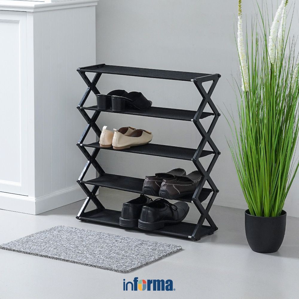 Jual Informa Bash Rak Sepatu 5 Tingkat - Hitam Shoe Rack Organizer ...
