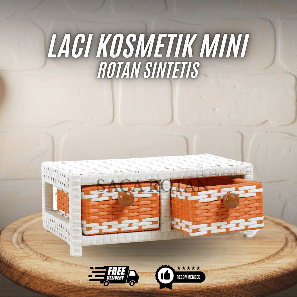 Jual Rak Laci Kosmetik Mini 2 Laci– Organizer Makeup, Skincare ...