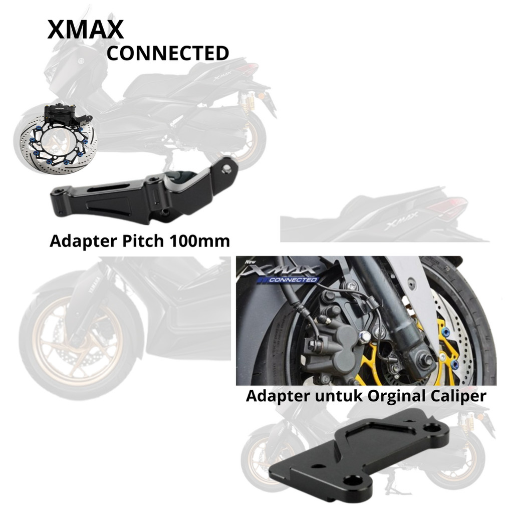 Jual Braket Adaptor Connected Disc Cakram Yamaha Xmax 250 cakram 300mm ...