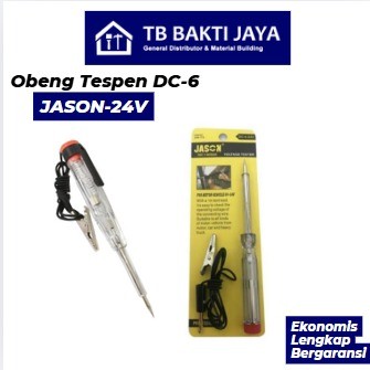 Jual OBENG TESTPEN LISTRIK DC 6-24 VOLT / VOLTAGE TESTER DC JASON ...