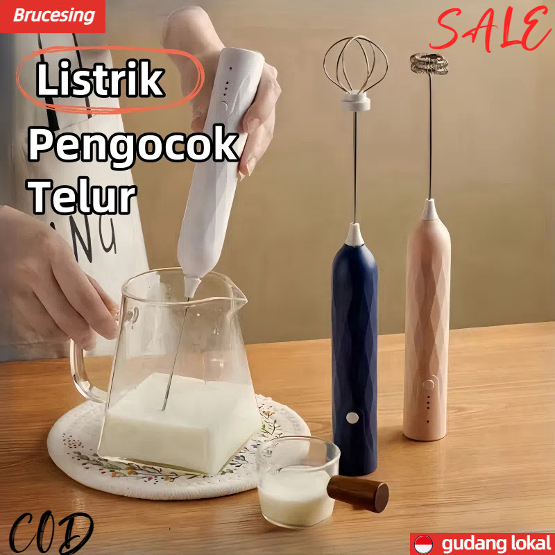 Jual Electric Hand Blender Tangan Pengaduk kopi Milk Frother USB ...