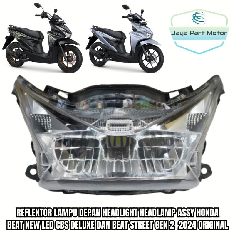 Jual Reflektor Lampu Depan Headlight Headlamp Assy Honda Beat New Led ...
