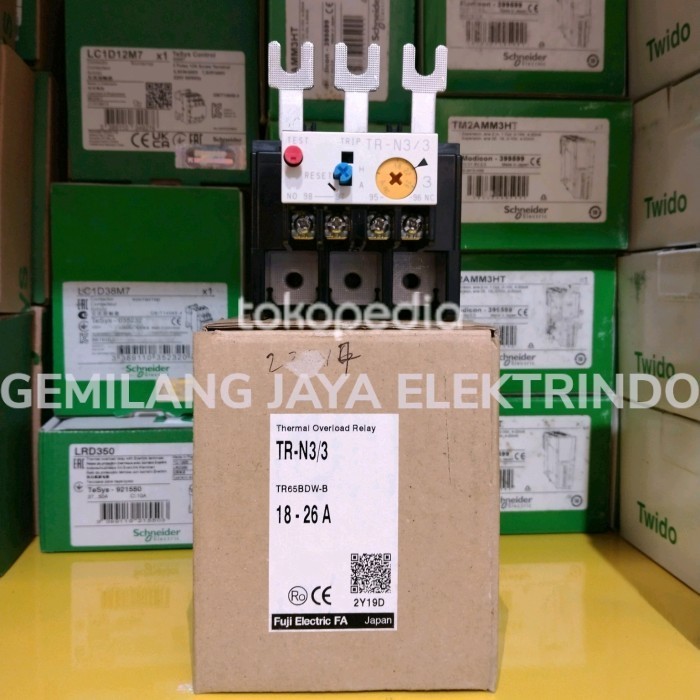 Jual FUJI TR-N3/3 18-26A THERMAL OVERLOAD RELAY 18-26A FUJI ORIGINAL JAPAN | Shopee Indonesia