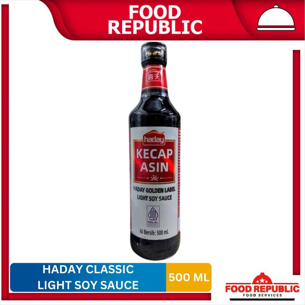 Jual Haday Light Soy Sauce 500 ml Kecap Asin Golden Label HaiTian Halal ...