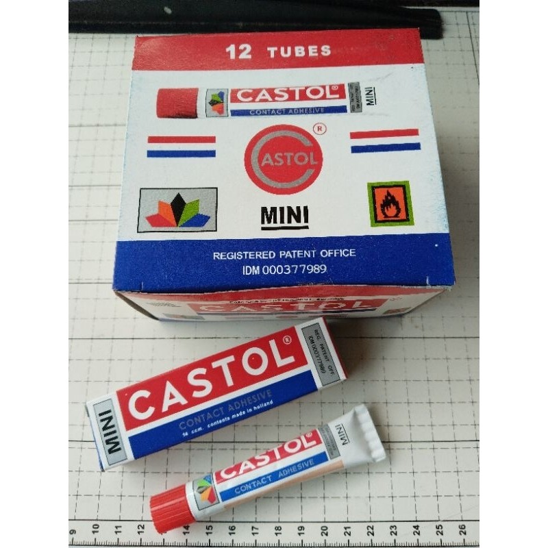 Jual Lem Castol Mini Contact Adhesive Tube 12 Tubes ORIGINAL | Shopee ...