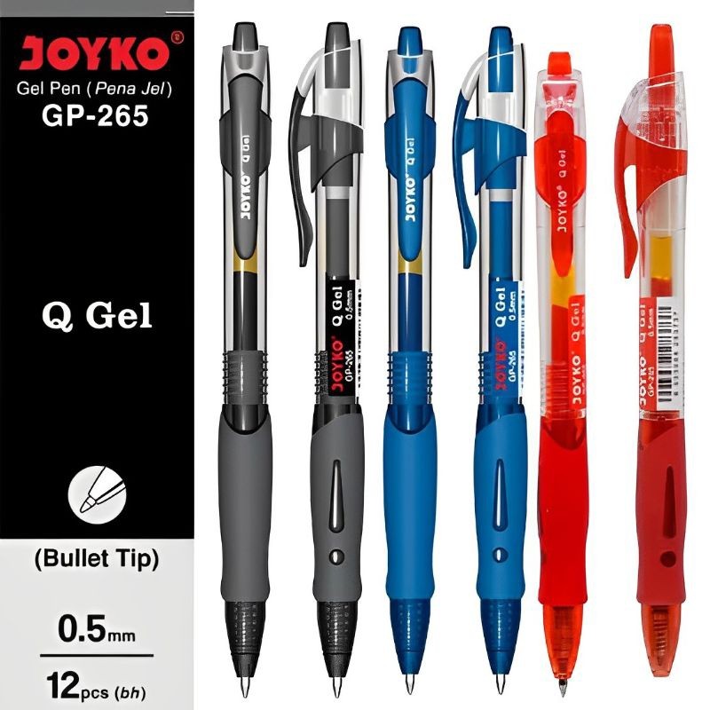 Jual PEN PULPEN JOYKO Q GEL GP-265 (1PAK/12PCS) | Shopee Indonesia