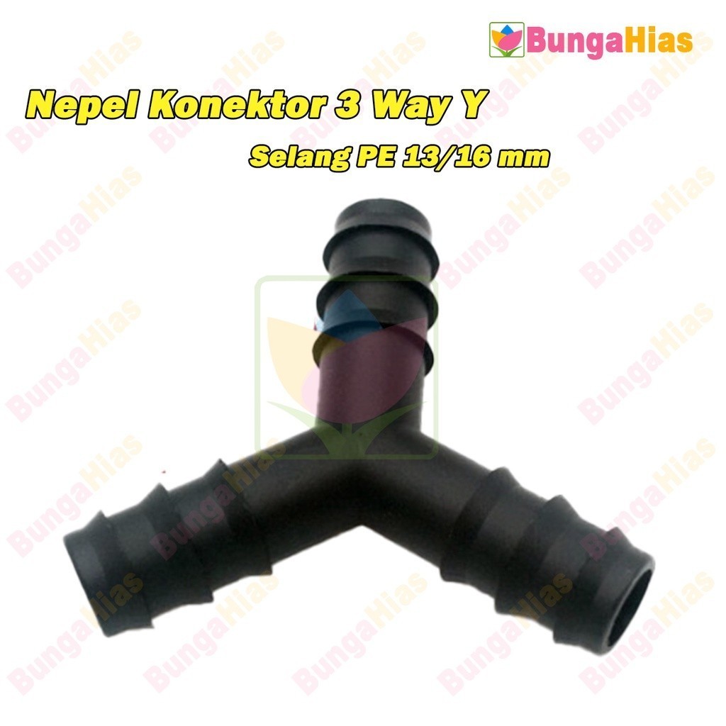 Jual Konektor 3 Way Selang PE 16 mm ( 1/2 ) Nepel 3 Cabang Sambungan 13 ...