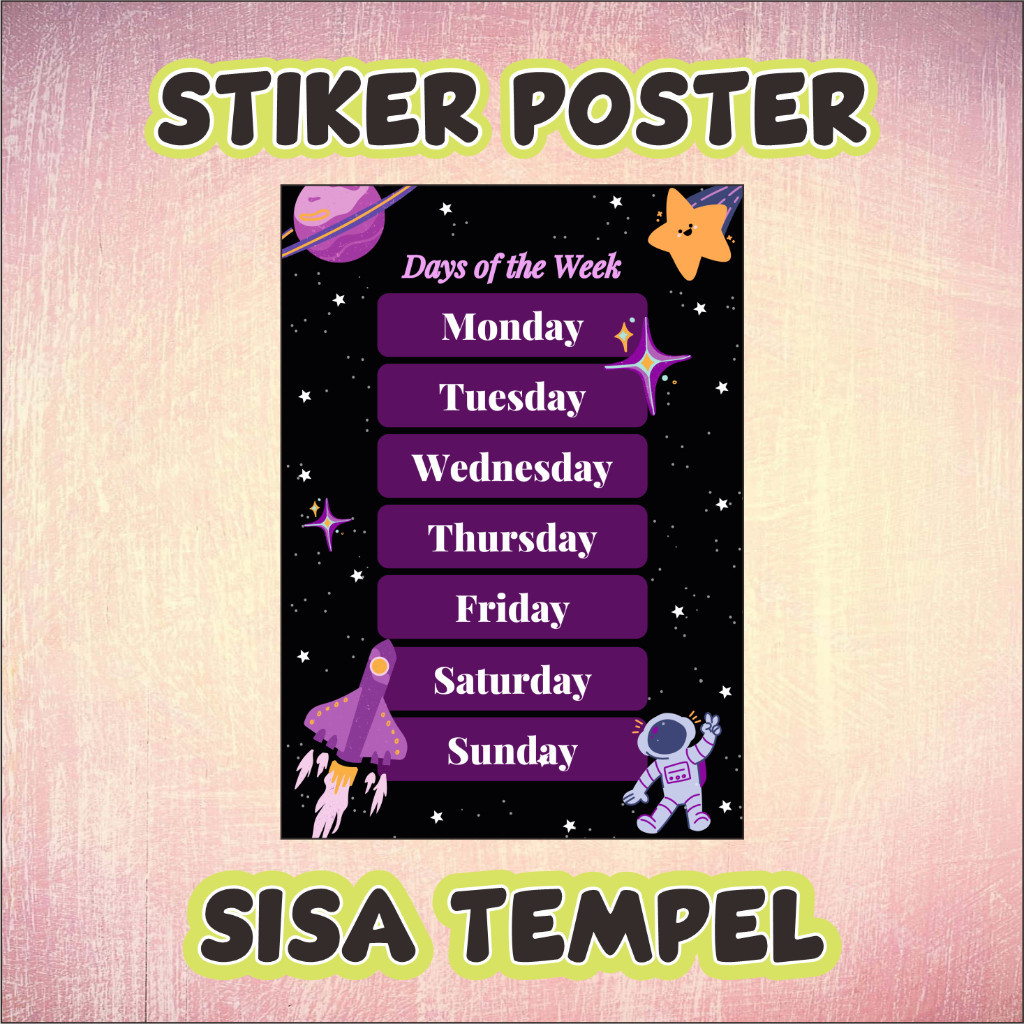 Jual Stiker Sticker Poster DinDing Edukasi Anak Tk paud sd smp 0. ...