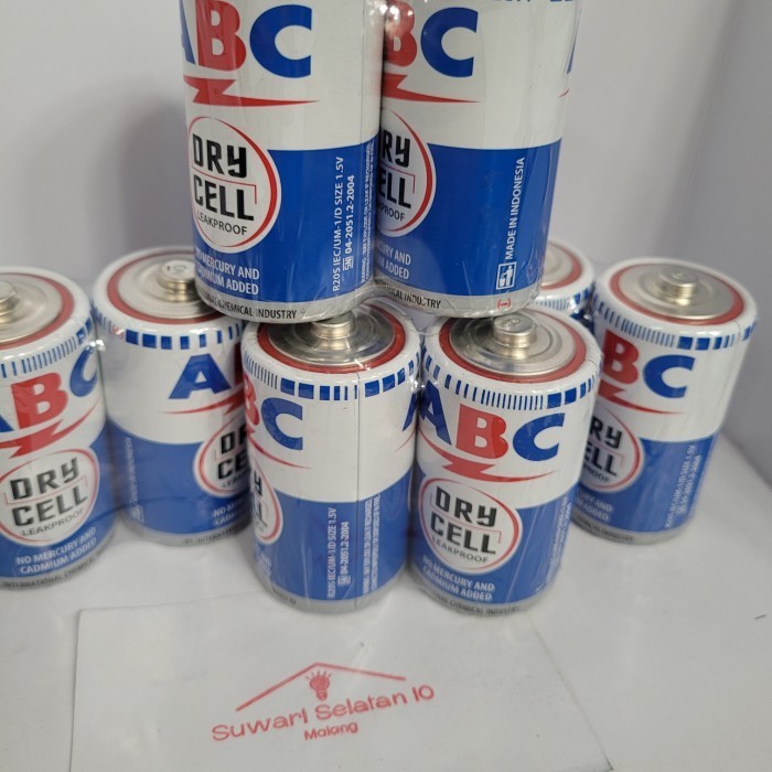Jual BATERAI ABC BESAR R20S (isi 2 pcs) | Shopee Indonesia