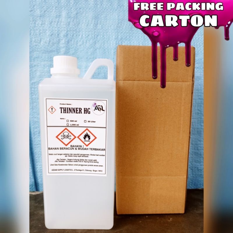 Jual Thinner HG Super Thinner HG+ 1 liter | Shopee Indonesia