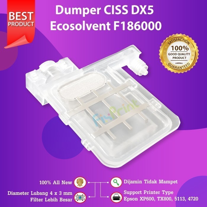 Jual New Damper CISS Epson DTG Ecosolvent Model Kotak Model Hitam Model ...