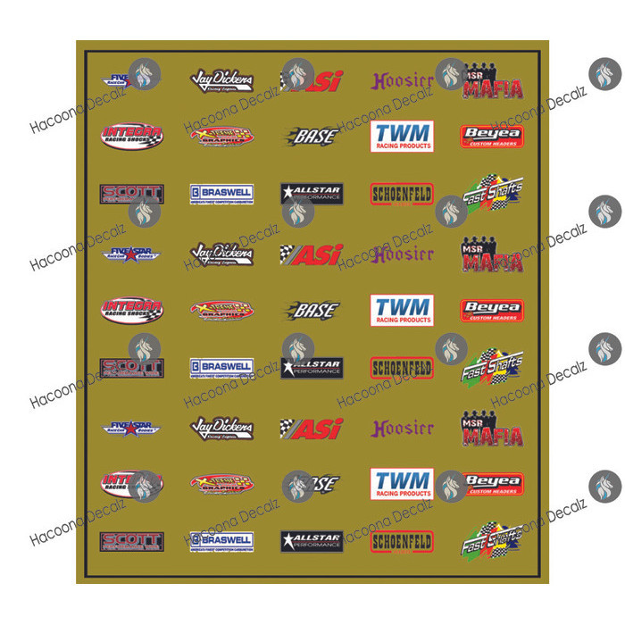Jual Universal Sponsor 11 Water Slide Decal | Shopee Indonesia